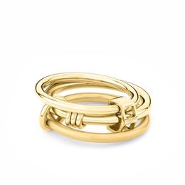 Liebeskind Berlin Damen Fingerring &raquo;Schmuck Geschenk Edelstahl The Layer-Ring&laquo; gold