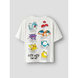 name it Jungen T-Shirt &raquo;NKMSTU POKEMON SS NREG TOP BOX SKY&laquo; wei&szlig; 116