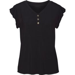 Lascana Damen Blusenshirt schwarz Größe 32/34