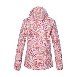 Killtec Damen Softshelljacke &raquo;KOS 56 WMN SFTSHLL JCKT&laquo; Wasserabweisende, winddichte Softshelljacke mit floralem Print rot 40