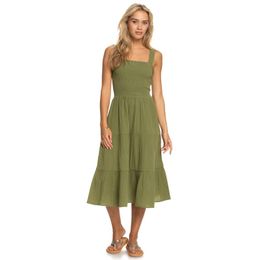 Roxy Sommerkleid »Honeymoon Avenue« Loden Green XL - US-Größen US-Größen XL Stoff: Leichter Doppelgaze-BaumwollStoff...