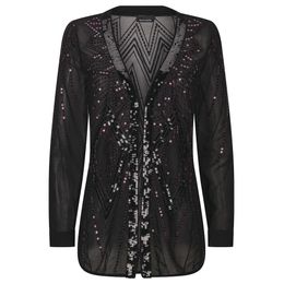 GOLDNER Bluse Damen Gr&ouml;&szlig;e S/M rosa / schwarz