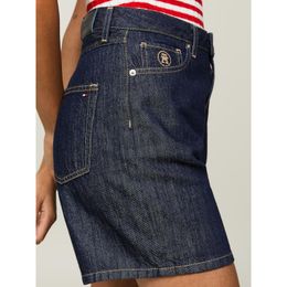 Tommy Hilfiger Damen Shorts &raquo;SMD DNM STRAIGHT SHORT HW LINA&laquo; mit Kontrastn&auml;hten blau 27, N-Gr