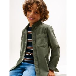 Tommy Hilfiger Jungen Langarmhemd &raquo;CORDUROY SHIRT&laquo; Kinder bis 16 Jahre gr&uuml;n 5 (110), N-Gr