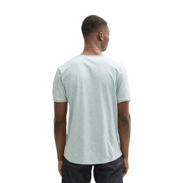 Tom Tailor Denim T-Shirt in Melange-Optik light ice blue M M T-Shirt von Tom Tailor Denim