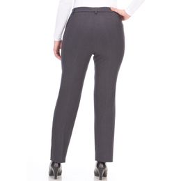 KjBRAND Damen KjBRAND Stoffhose &raquo;Hose Bea in Bi-Stretch Kammgarnoptik mit B&uuml;gelfalte&laquo; Sommerhose, ideal f&uuml;r kr&auml;ftige Oberschenkel grau 26, K-Gr
