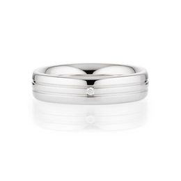 Bruno Banani Kinder Trauring &raquo;Schmuck Geschenk Ehering Hochzeit Damenring Herrenring&laquo; wahlweise mit oder ohne Brillant, Made in Germany silber
