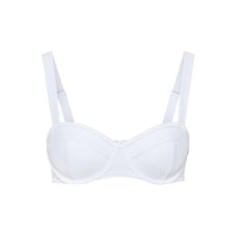 Lscn By Lascana Damen LSCN by LASCANA B&uuml;gel-Bikini-Top &raquo;Gina&laquo; mit Ziern&auml;hten wei&szlig; 36, Cup B