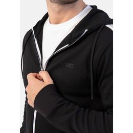Stooker Men Herren Sweatjacke &raquo;STEWART Sweatjacke French Terry mit Kapuze&laquo; Regular Fit Casual Sweat f&uuml;r Herren schwarz M