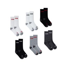 Levi's Kids Herren Levi's Kids Socken &raquo;LHN BOX TAB HIGH CUT 6PK&laquo; Packung, 6 Paar tlg. UNISEX grau