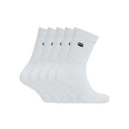 G-Star Raw G-STAR Socken »KILN, 5 PACK SPORTS SOCKS« Packung, 5 Paar tlg. unifarben, mit Logostickerei BRIGHT WHITE 40-43 40-43 Socken von G-STAR im 5er-Pack