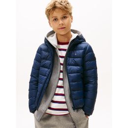 Tommy Hilfiger M&auml;dchen Steppjacke &raquo;U LIGHT DOWN HOODED JACKET&laquo; mit Kapuze Kinder bis 16 Jahre blau 5 (110)
