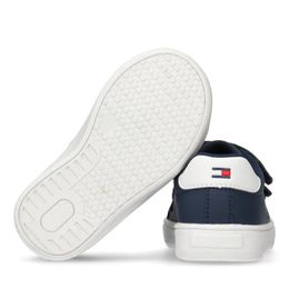 Tommy Hilfiger M&auml;dchen Sneaker Klettschuh, Freizeitschuh mit Logoverzierung blau 27