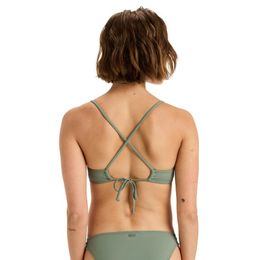 Roxy Damen Triangel-Bikini-Top &raquo;Beach Classics Ba Athl Tri&laquo; gr&uuml;n L, Cup B