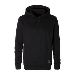 John Devin Herren Hoodie, Langarm, Sweatshirt mit Rundhals und Kapuze, Baumwollmischung schwarz S (44/46)