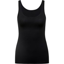 Calida Damen Calida Tanktop &raquo;Natural Comfort&laquo; elastisch, pillingarm, weich, Single Jersey Qualit&auml;t, atmungsaktiv schwarz XXS (32/34)