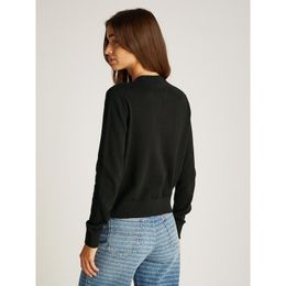 Tommy Jeans Curve Damen Rundhalspullover &raquo;TJW ESSENTIAL CREW SWEATER EXT&laquo; in Gro&szlig;en Gr&ouml;&szlig;en, Rundhals schwarz XL (42)