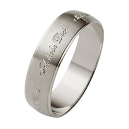 Firetti Unisex Trauring &raquo;Schmuck Geschenk Gold 375 Hochzeit Ehering Trauring "Ich liebe Dich"&laquo; Made in Germany, wahlweise mit oder ohne Brillant wei&szlig;