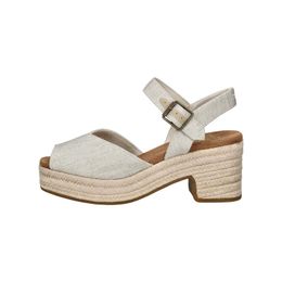 Toms Shoes Toms Damen TOMS Peeptoepumps &raquo;TOMS Pumps Textil&laquo; beige 39