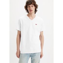 Levi's Levi's Damen &raquo;LE ORIGINAL HM VNECK&laquo; mit Logostickerei wei&szlig; XL