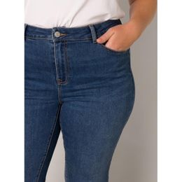 Base Level Curvy Damen Slim-fit-Jeans in gro&szlig;en Gr&ouml;&szlig;en blau 50, L&auml;nge 30
