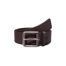 Calvin Klein Jeans Herren Lederg&uuml;rtel &raquo;CLASSIC CASUAL BELT 35MM&laquo; Logopr&auml;gung, Einfachdornschlie&szlig;e braun