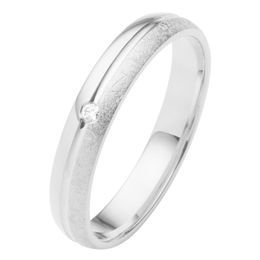 Firetti Unisex Trauring &raquo;Schmuck Geschenk Gold 750 Hochzeit Ehering "LIEBE"&laquo; Made in Germany, wahlweise mit oder ohne Brillant wei&szlig;