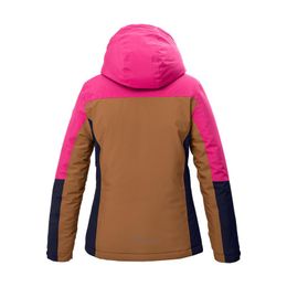 Killtec M&auml;dchen Funktionsjacke &raquo;KOW 354 GRLS JCKT&laquo; Wasserdichte Jacke mit Kapuze und Schneefang, PFAS-frei impr&auml;gniert braun 164