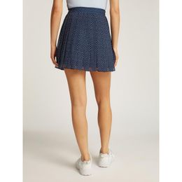 Tommy Jeans Damen Plisseerock &raquo;TJW MINI STAR AOP PLEATED SKIRT&laquo; mit Allover-Muster blau XS (34)