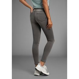 Arizona Damen Skinny-fit-Jeans &raquo;Ultra Stretch&laquo; extra-eng geschnittene Beinform, modische Used-Waschung grau 38, N-Gr