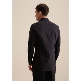 Seidensticker Herren Seidensticker Businesshemd &raquo;Schwarze Rose&laquo; Slim 1/1 Extra lang Kentkragen Uni schwarz XXL (45), verl&auml;ngerte &Auml;rmell&auml;ngen