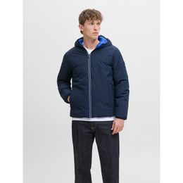 Jack & Jones Jack & Jones Herren Outdoorjacke &raquo;JJEBROOK REVERSIBLE JACKET SN&laquo; mit Kapuze blau XS