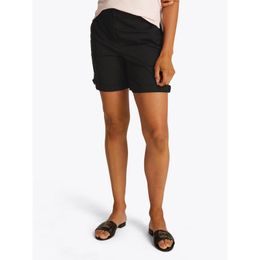 Tommy Hilfiger Damen Chinoshorts &raquo;CO BLEND GMD CHINO SHORT&laquo; mit Umschlagsaum schwarz 34, N-Gr