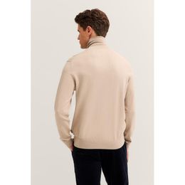 Bugatti Herren Bugatti Rollkragenpullover &raquo;Regular Fit&laquo; aus Baumwolle-Kaschmir beige M
