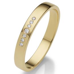 Firetti Unisex Trauring &raquo;Schmuck Geschenk Gold 375 Hochzeit Ehering "LIEBE"&laquo; Made in Germany, wahlweise mit oder ohne Brillanten gold
