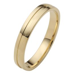 Firetti Unisex Trauring &raquo;Schmuck Geschenk Gold 750 Hochzeit Ehering "LIEBE"&laquo; Made in Germany, wahlweise mit oder ohne Brillant gold