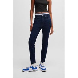 Hugo Blue Damen HUGO Blue Skinny-fit-Jeans &raquo;Malu&laquo; Skinny Fit mit mittlerer Leibh&ouml;he blau 30, L&auml;nge 32