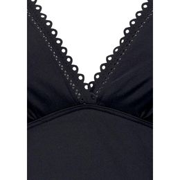 s.Oliver Damen s.Oliver B&uuml;gel-Tankini-Top &raquo;Aiko&laquo; mit H&auml;keloptik schwarz 36, Cup C