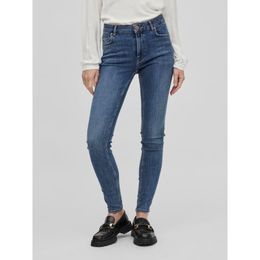 Vila Damen Skinny-fit-Jeans &raquo;VISARAH WU02 RW SKINNY JEANS - NOOS&laquo; blau XS (34), L&auml;nge 30