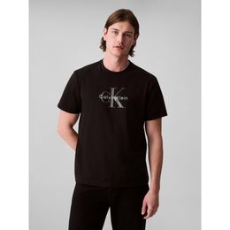 Calvin Klein Jeans Herren T-Shirt &raquo;SS Hero Monologo Tee 20s&laquo; Mit Rundhalsausschnitt, regular fit schwarz S