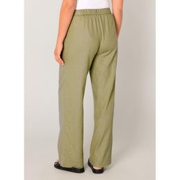 Base Level Damen Leinenhose &raquo;Yul&laquo; Sommerhose mit elastischem Bund 44, N-Gr