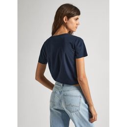 Pepe Jeans Damen V-Shirt &raquo;LORETTE V-NECK&laquo; blau XS