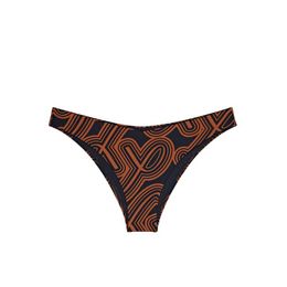 Triumph Damen Bikini-Hose &raquo;Flex Smart Summer Rio pt EX&laquo; -Logodruck, hoher Beinausschnitt braun XL, N-Gr