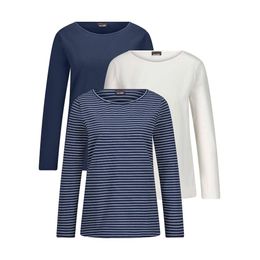 GOLDNER Shirt Damen Gr&ouml;&szlig;e L marine / wei&szlig;