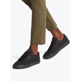 Tommy Hilfiger Herren Sneaker &raquo;TH HI VULC LOW CORE CANVAS&laquo; , Freizeitschuh, Halbschuh, Schn&uuml;rer mit weich gepolstertem Schaftrand schwarz 47
