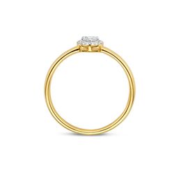 Isabel Bernard Ring Damen Größe 52 gold / transparent