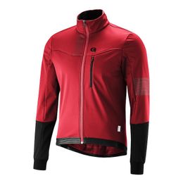 Gonso Herren Fahrradjacke &raquo;Valaff&laquo; Herren Softshell-Jacke, Windjacke atmungsaktiv und wasserabweisend rot S