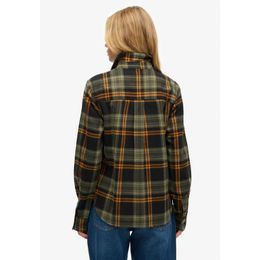 Superdry Damen Karobluse &raquo;LUMBERJACK CHECK FLANNEL SHIRT&laquo; gr&uuml;n XS