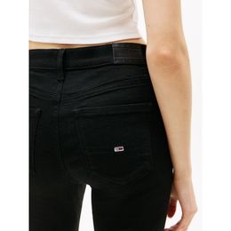 Tommy Jeans Damen Skinny-fit-Jeans &raquo;Nora Mid Rise Skinny Fit&laquo; R&ouml;hrenjeans aus Baumwollstretch mit mittlerer Leibh&ouml;he schwarz 28, L&auml;nge 28