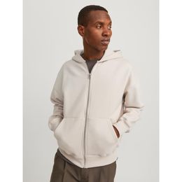 Jack & Jones Jack & Jones Herren Kapuzensweatjacke &raquo;JJEURBAN EDGE SWEAT ZIP HOOD NOOS&laquo; mit Rippb&uuml;ndchen gelb S